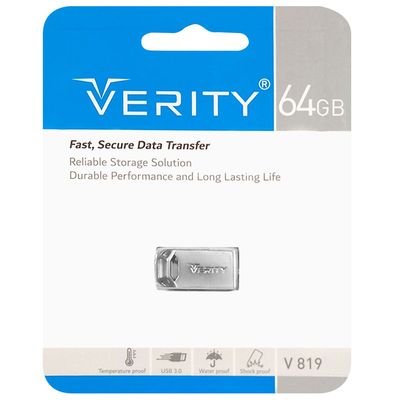 فلش مموری وریتی مدل VERITY V819 ظرفیت 64 گیگابایت USB3.0 | فروشگاه اینترنتی کالا0098